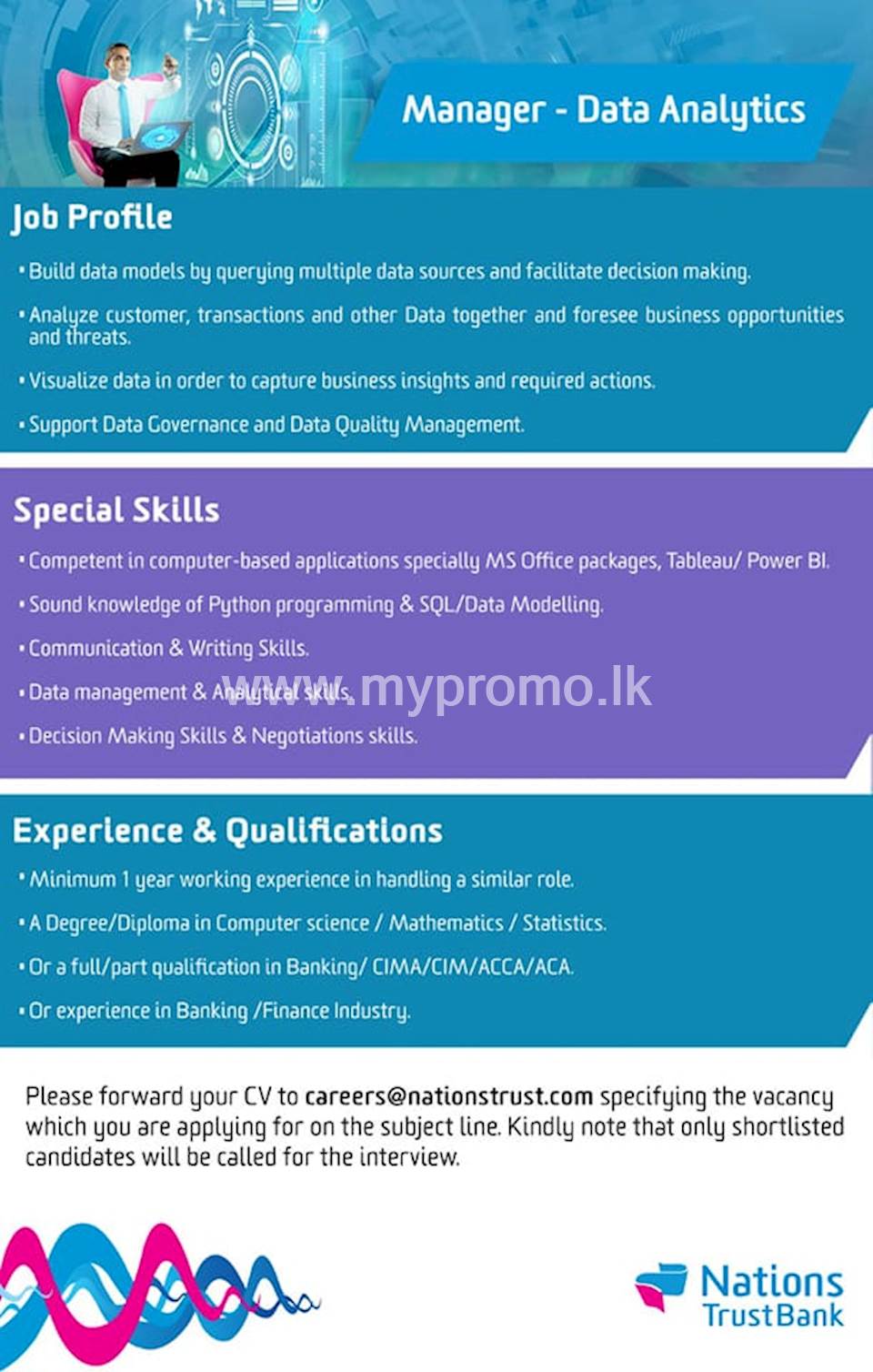 Manager - Data Analytics at Nations Trust Bank