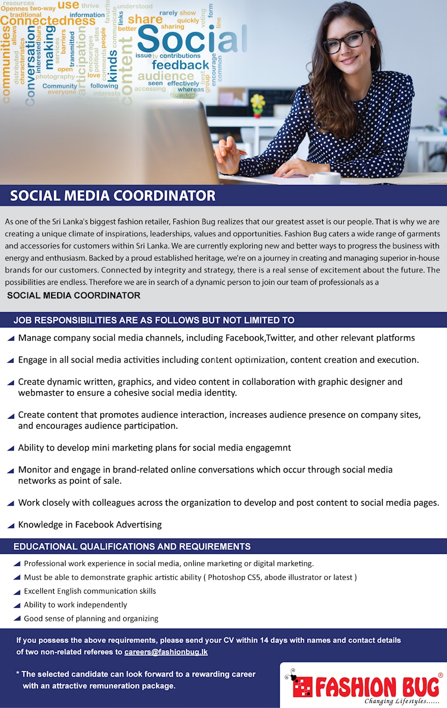 Social Media Coordinator at Fashion Bug