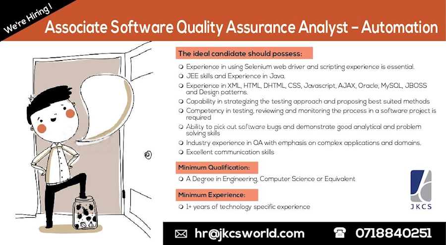 Associate Software Quality Assurance Analyst at John Keells Holdings