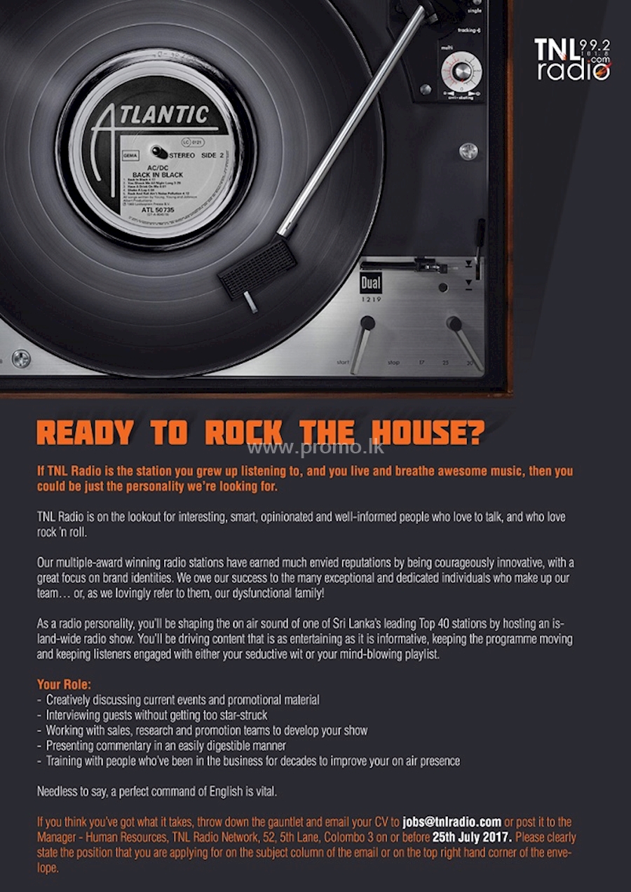 Looking for Radio Jockey at TNL Radio