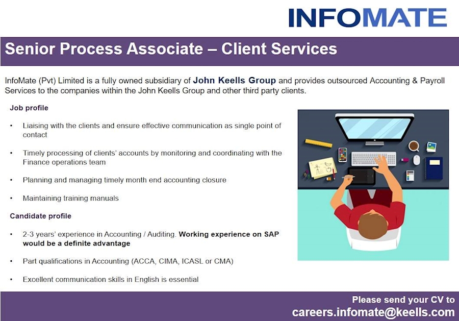 Senior Process Associate - Client Services at InfoMate