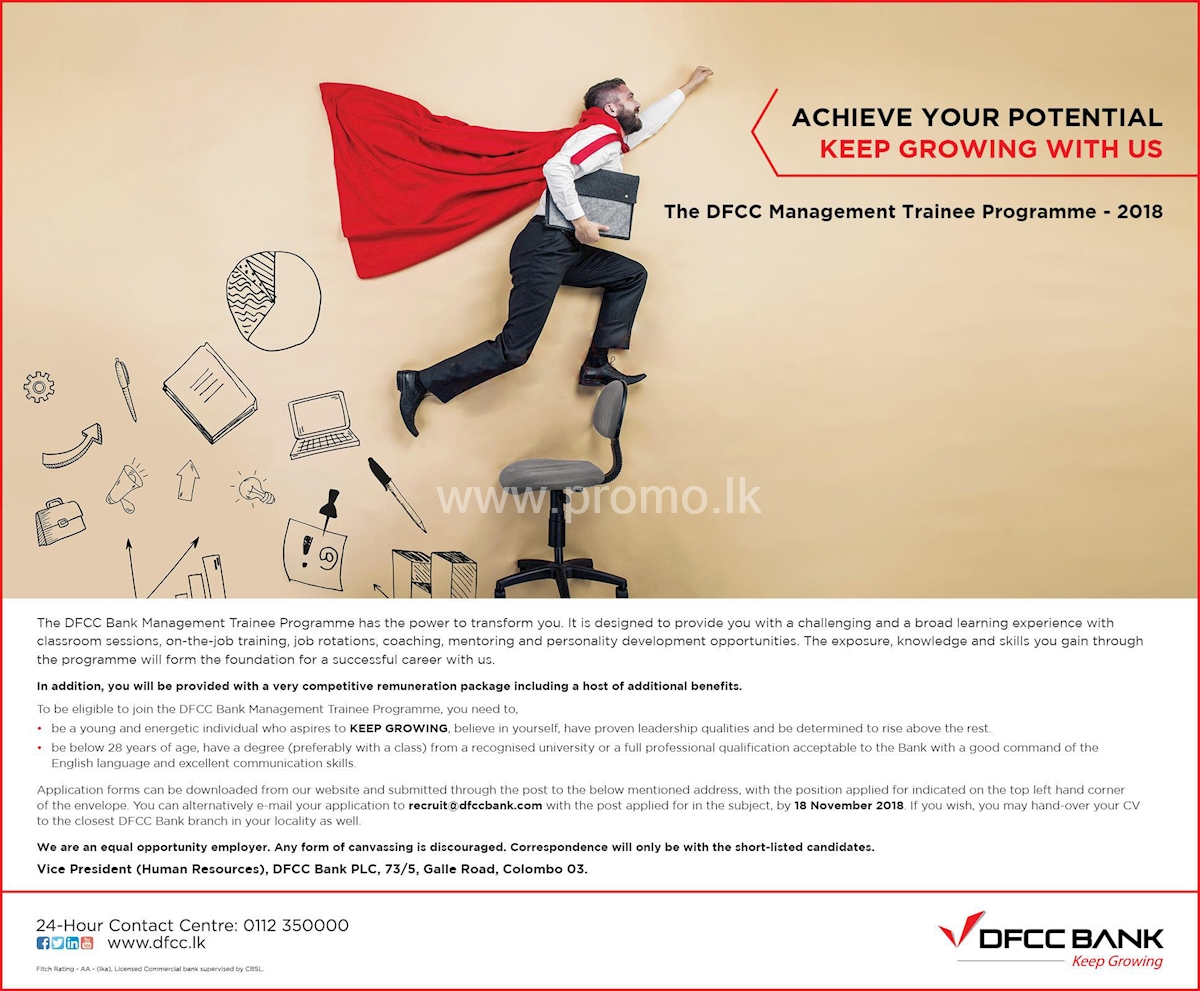 DFCC management Trainee Programme at DFCC Bank PLC