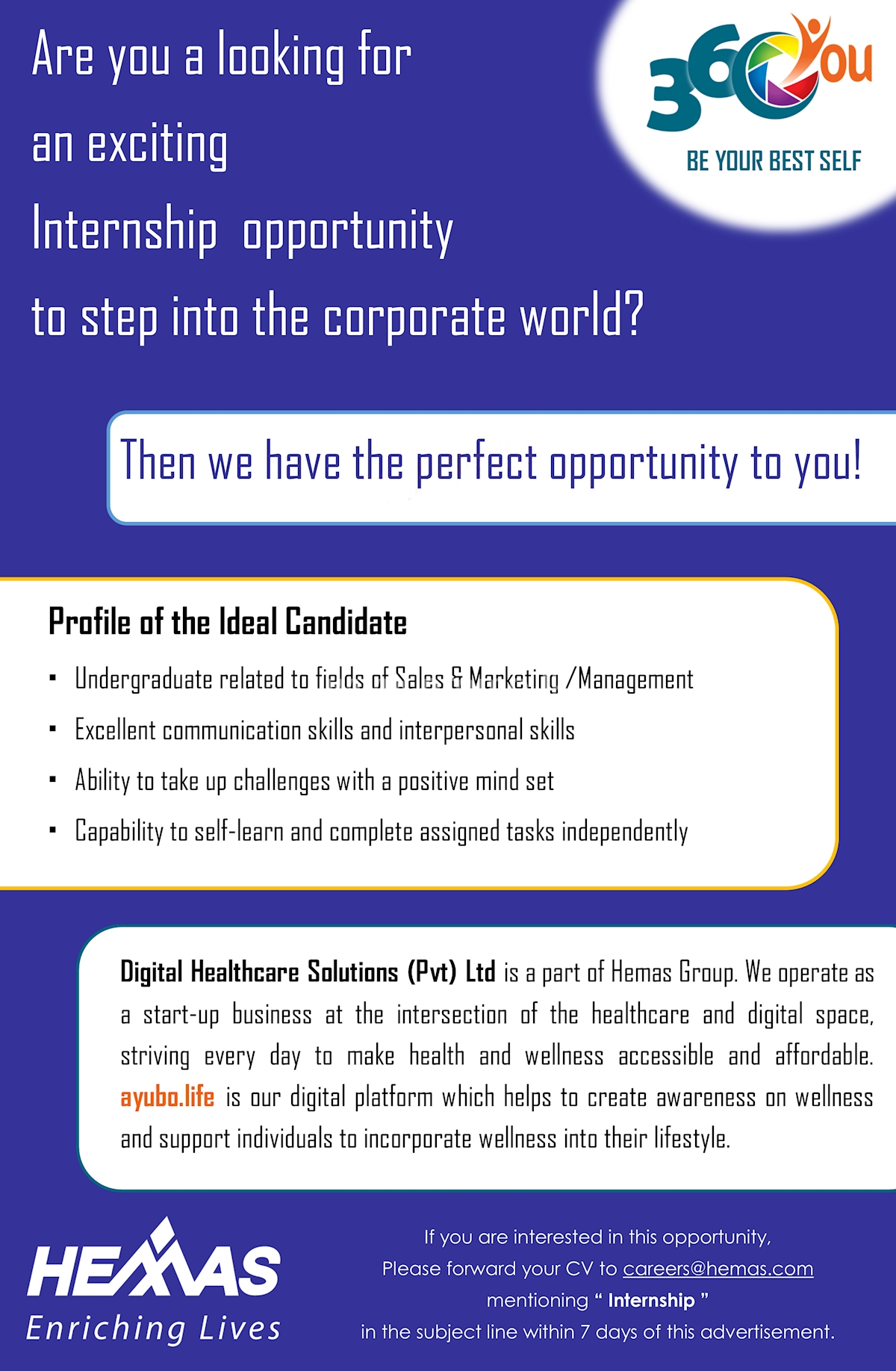 Internship at Hemas Holdings