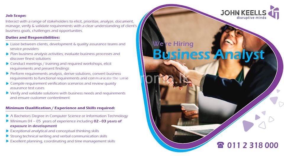 Business Analyst at John Keells Holdings