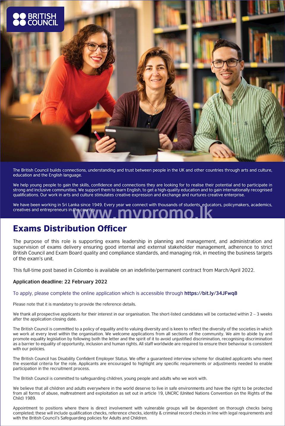 Exams Distribution Officer at British Council Sri Lanka