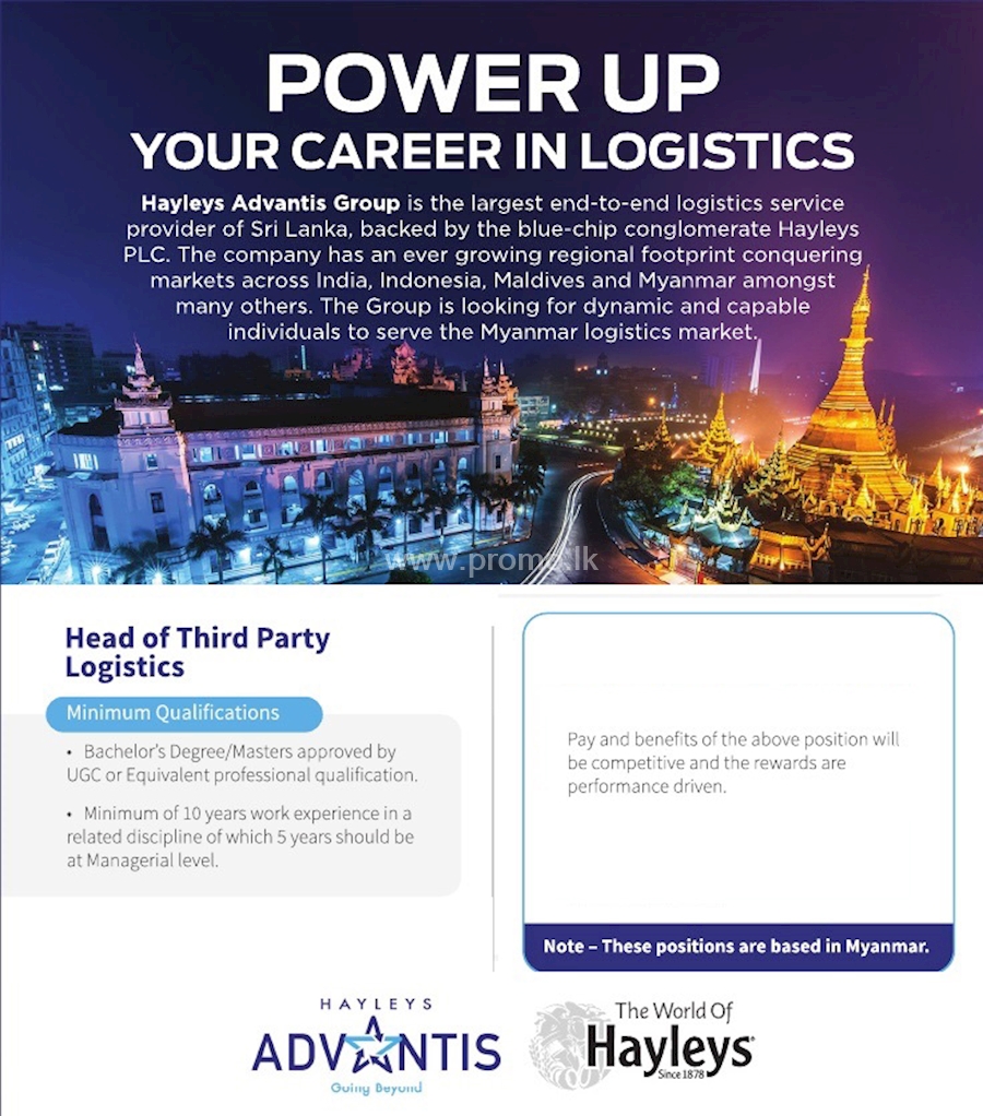 Head of Third Party Logistics at Hayleys Advantis