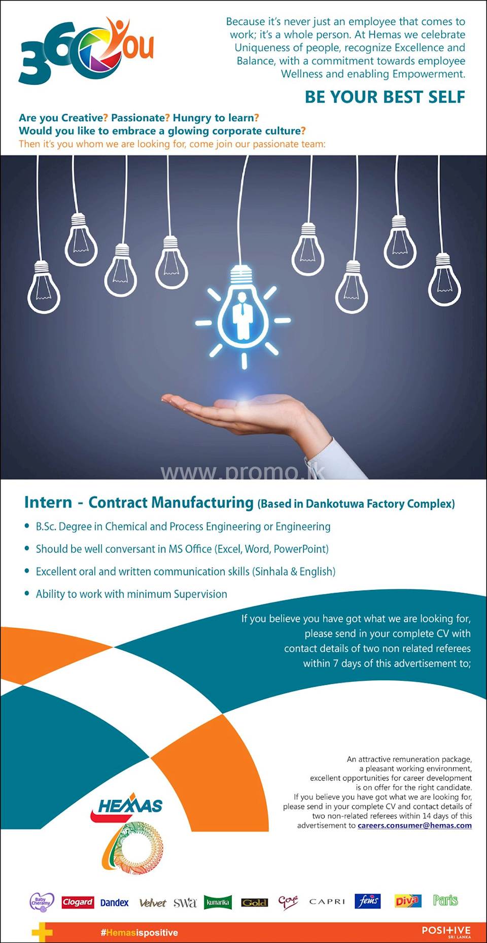 Intern - Contract Manufacturing (Based in Dankotuwa Factory Complex) at ...