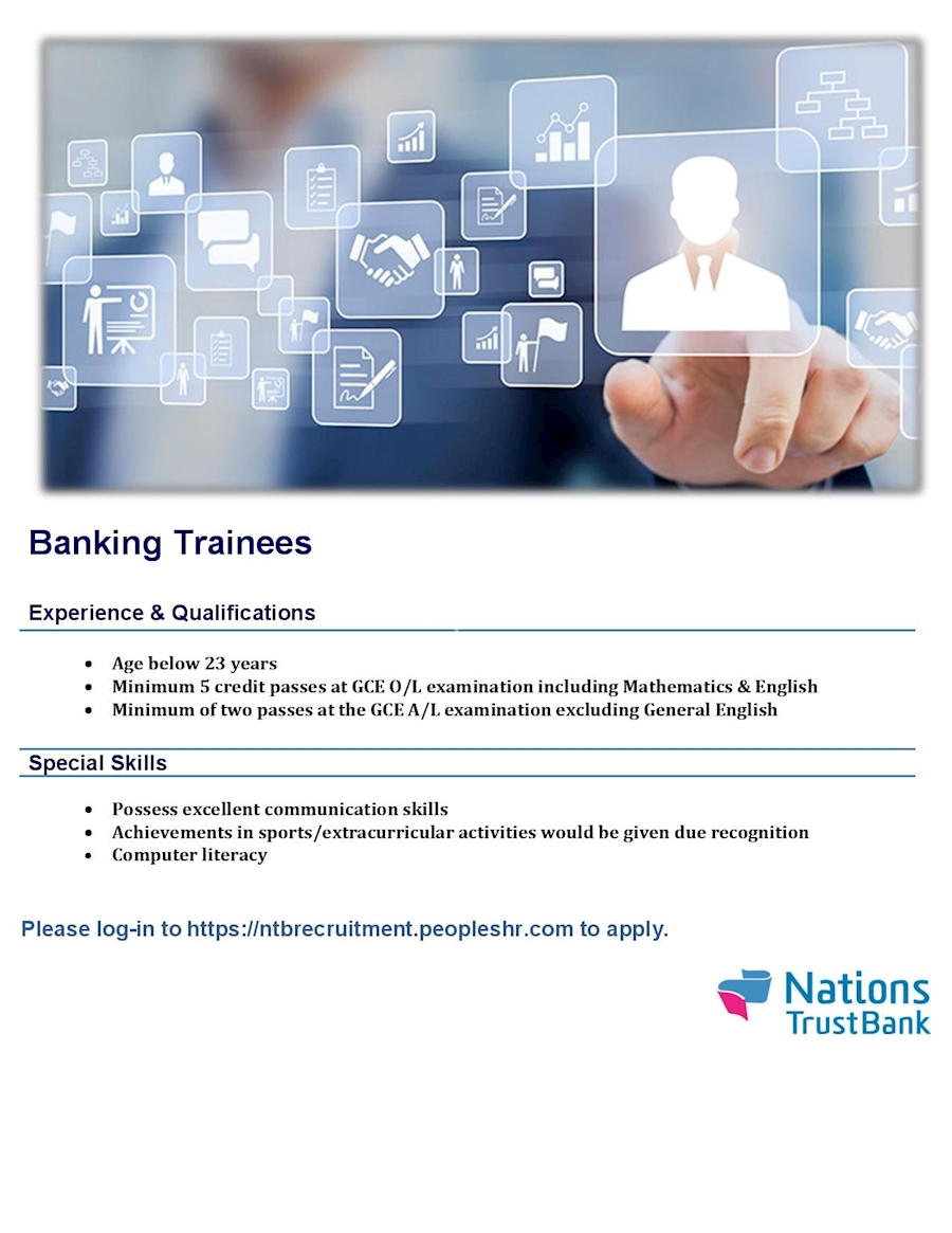Banking Trainees at Nations Trust Bank