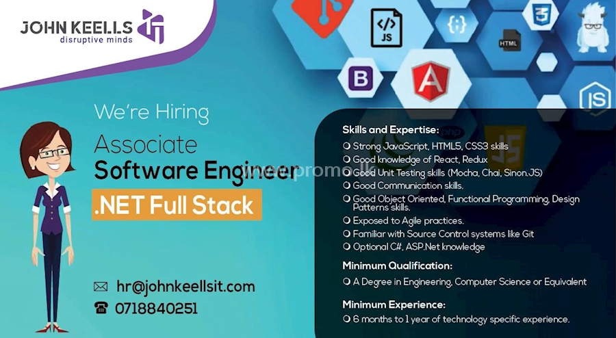 Associate Software Engineer .NET Full Stack at John Keells Computer ...