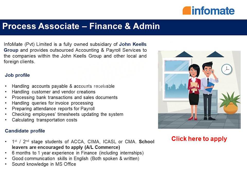 Process Associate - Finance and Admin at InfoMate