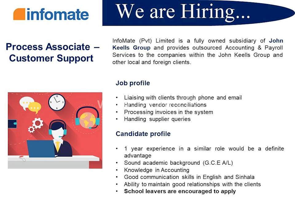 Process Associate - Customer Support at InfoMate