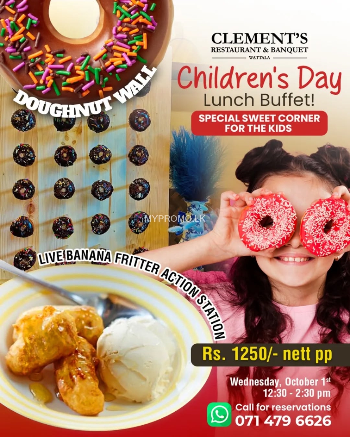 Children’s Day Lunch Buffet 2025 at Clement’s Wattala | Clement's ...