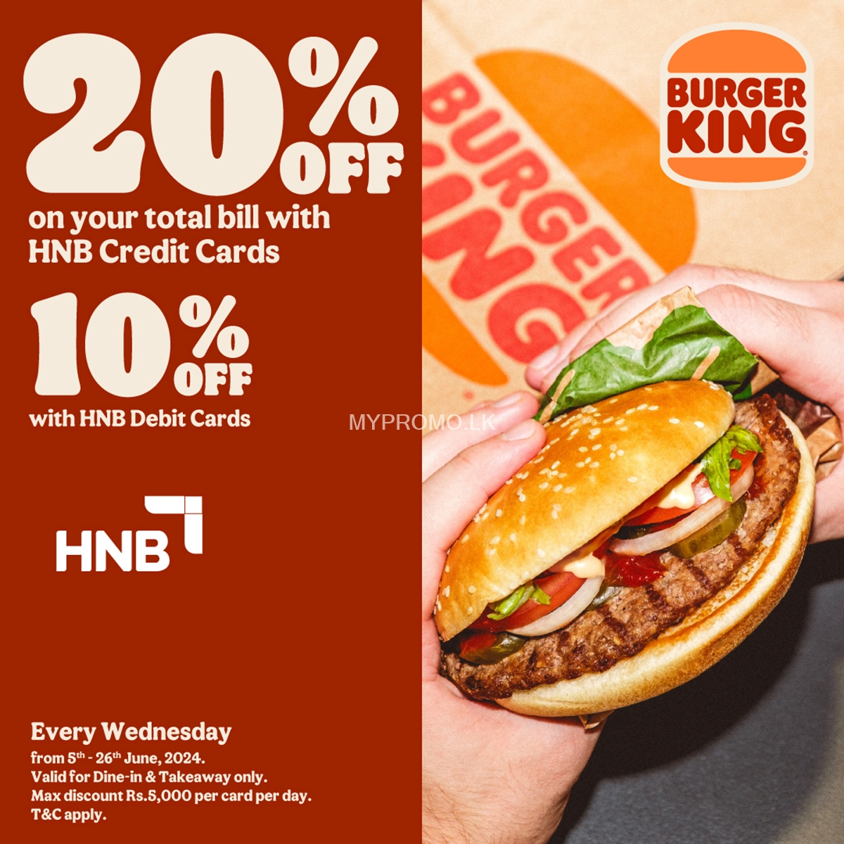 Enjoy up to 20% discount on your total bill for HNB Bank Cards at ...