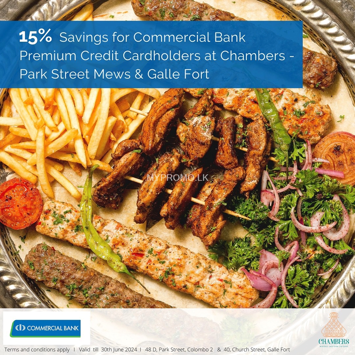 15% Savings for Commercial Bank Premium Credit Card holders at both ...