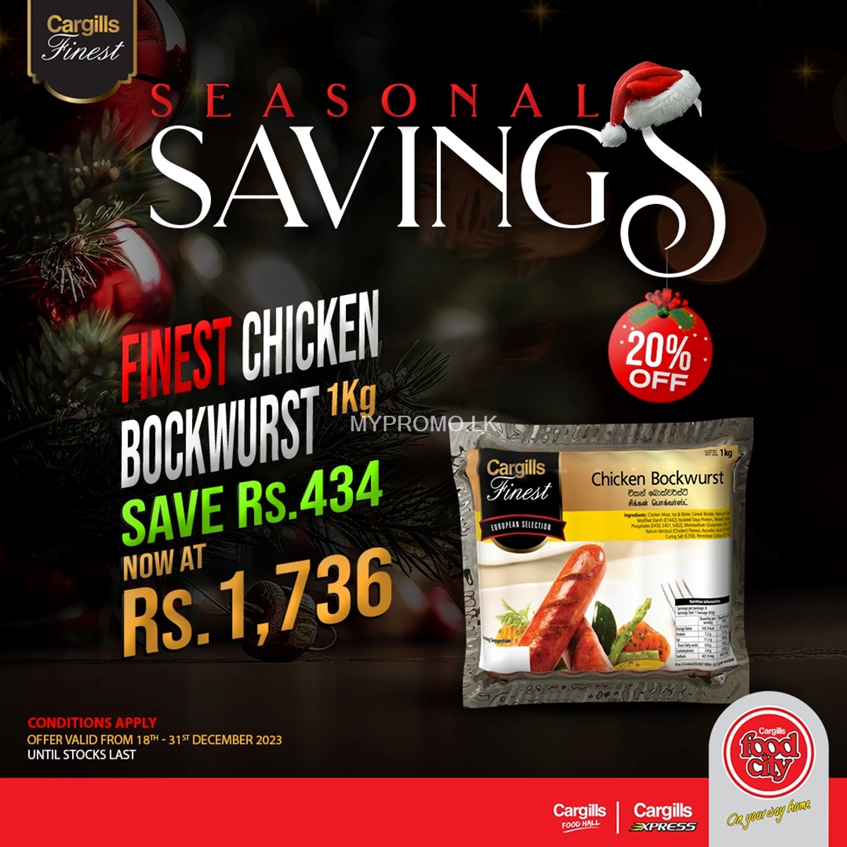 Enjoy special savings on Finest Chicken Bockwurst Sausages for a ...