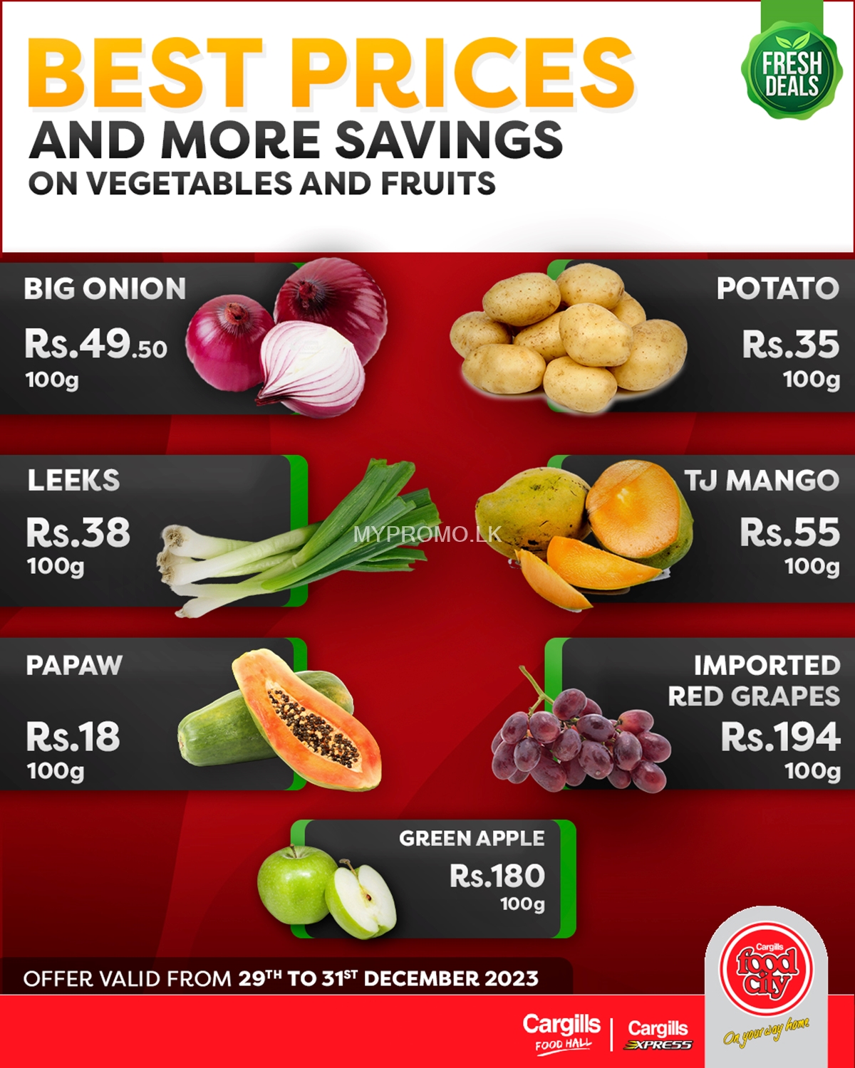 Buy Fresh Vegetables and Fruits at the Lowest Prices and More Savings ...