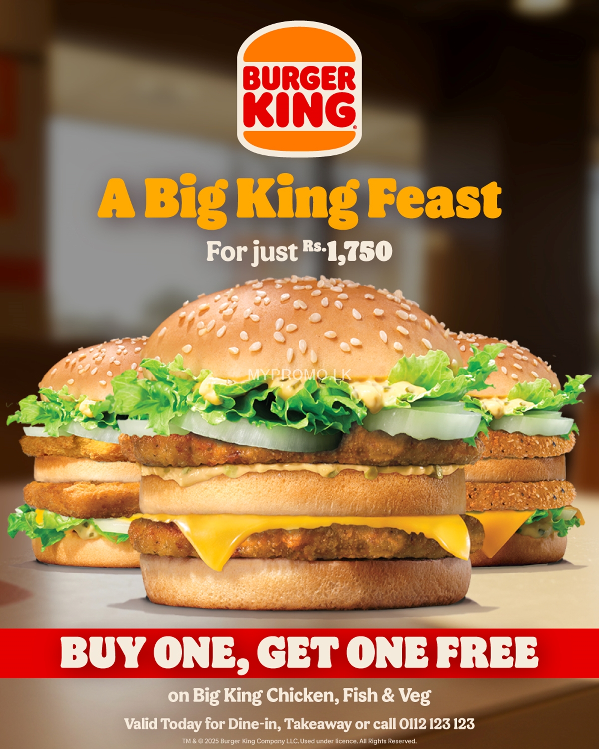 Burger King Buy 1 Get 1 Free – Big King Feast for Rs. 1,750 | Sri Lanka ...