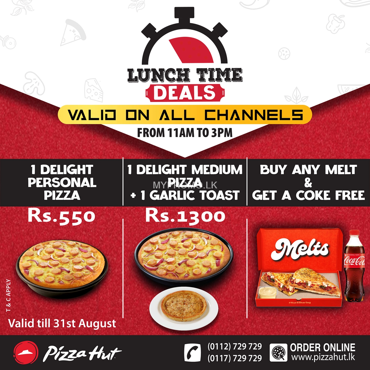 Lunch Time Deals at Pizza Hut! | Pizza Hut