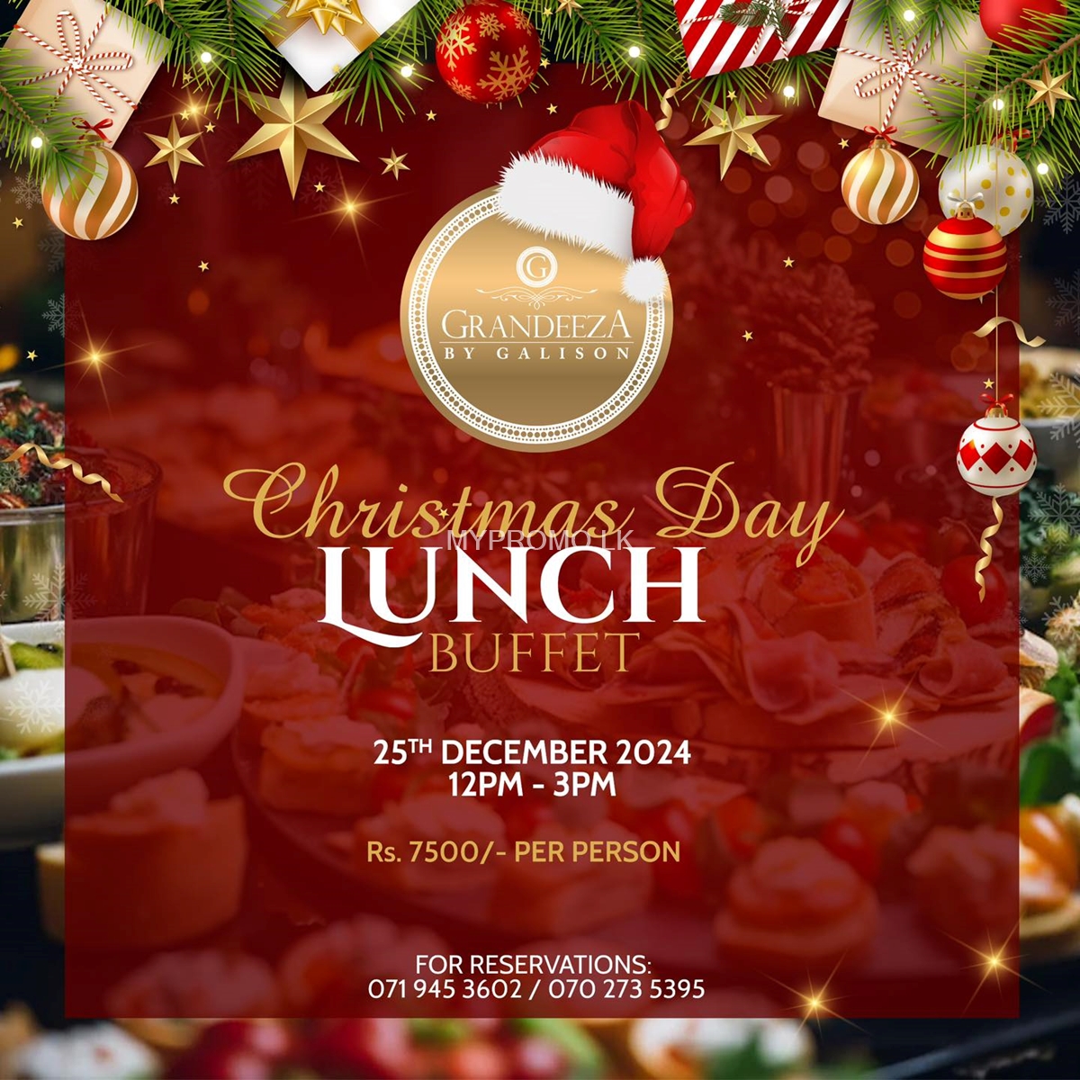 Christmas Day Lunch Buffet at GRANDEEZA | GRANDEEZA
