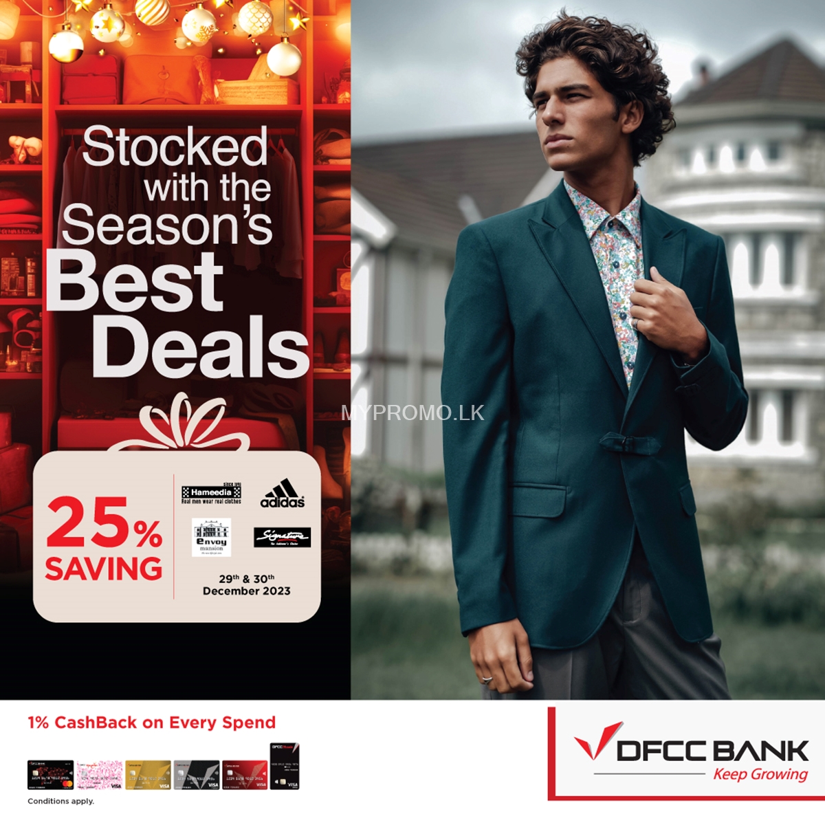 Enjoy 25% savings at Hameedia, Adidas, Envoy and Signature with DFCC ...