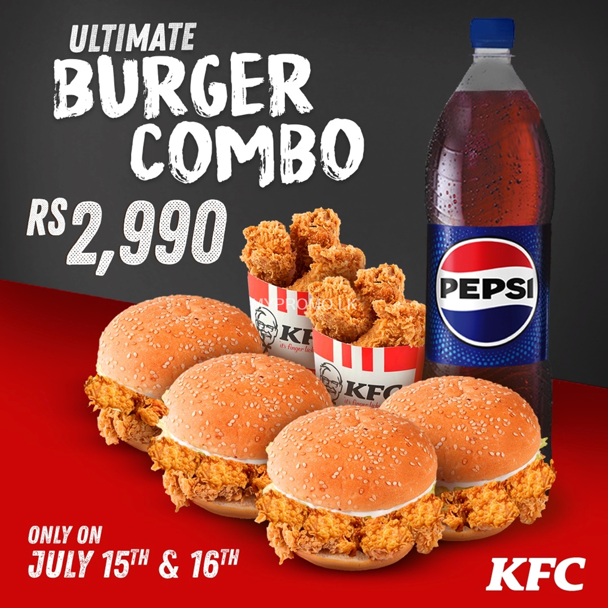Enjoy the Ultimate Burger Combo at KFC Sri Lanka | KFC Sri Lanka