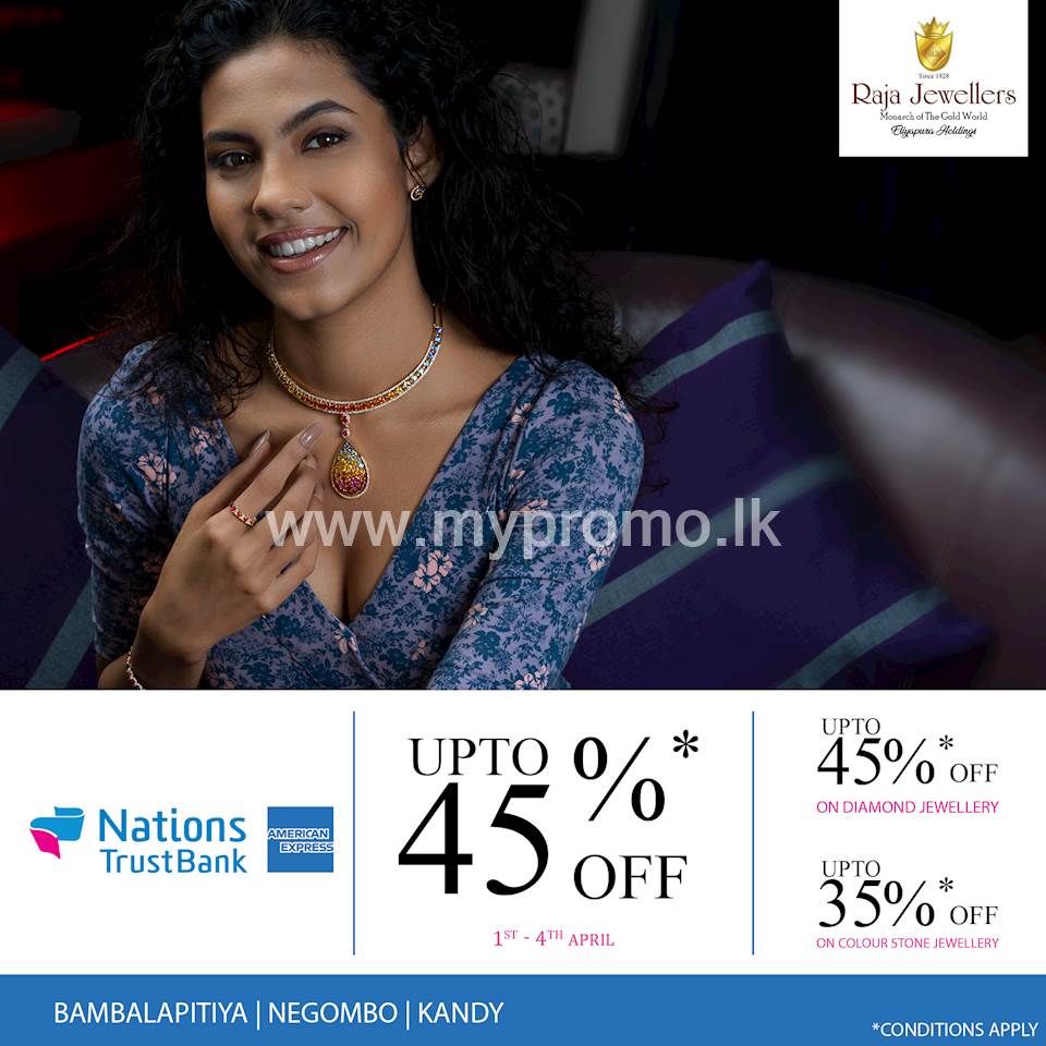 Enjoy Up to 45% Savings on AMEX credit cards at Raja Jewellers