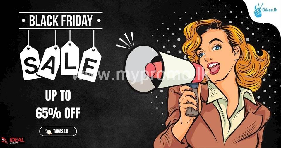Black Friday Sale: Up to 65% Off at Takas.lk