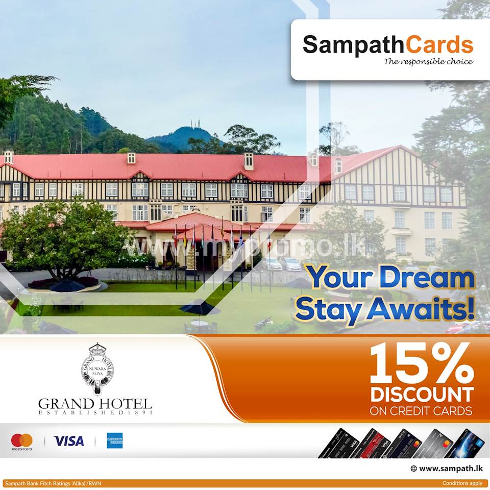 Enjoy 15% discount at The Grand Hotel, Nuwara Eliya, exclusively for ...