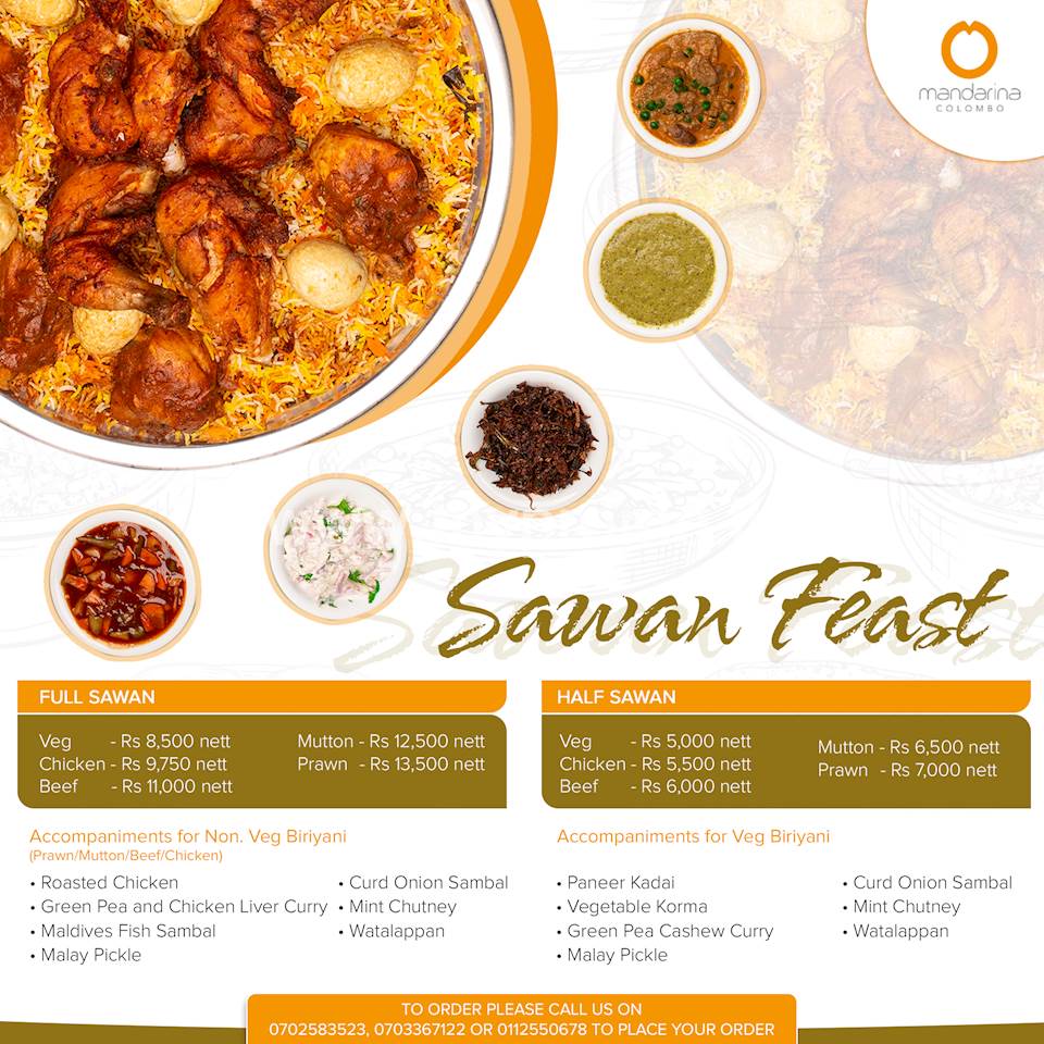 Sawan Feast at Mandarina Colombo | Mandarina Colombo