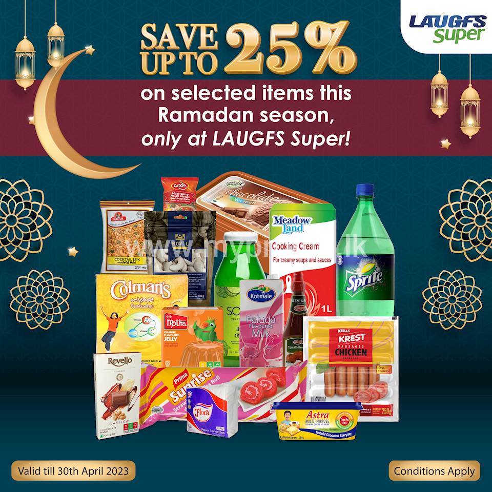Enjoy up to 25% off on selected products this Ramadan season