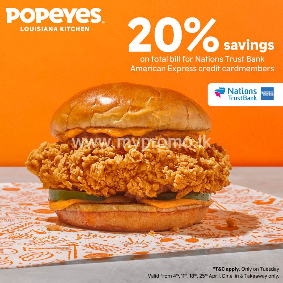 Enjoy 20% savings on your total bill every Tuesday for Nations Trust ...