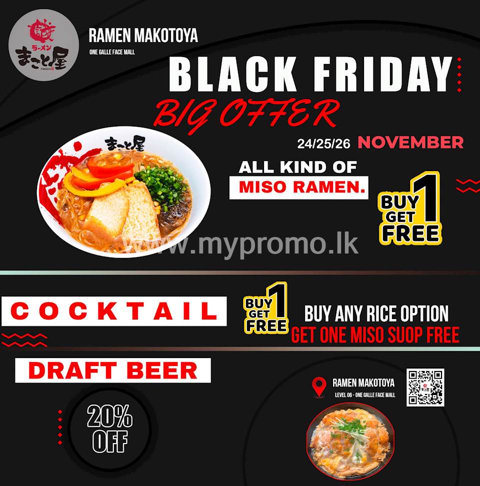 Black Friday Specials at Ramen Makotoya!