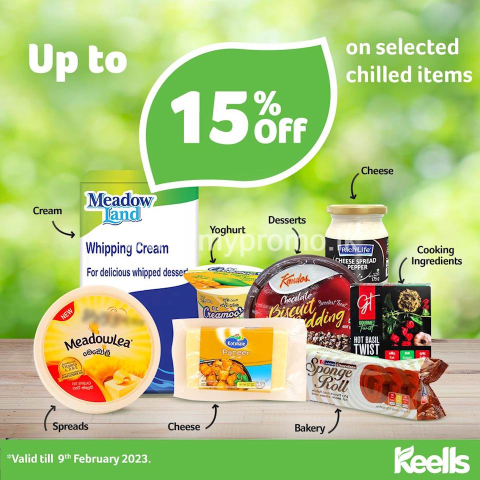 Enjoy up to 15% Off on selected Chilled Items