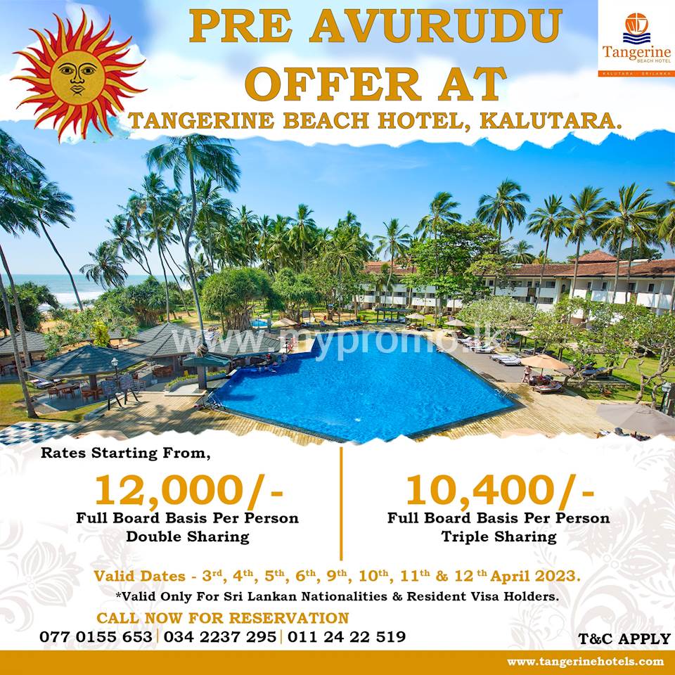 Pre Avurudu Offer at Tangerine Beach Hotel Kalutara | Tangerine Beach Hotel