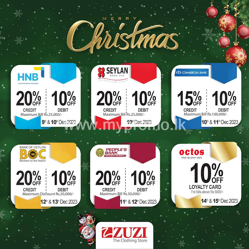 Get up to 20% OFF on selected credit and debit cards at ZUZI | ZUZI