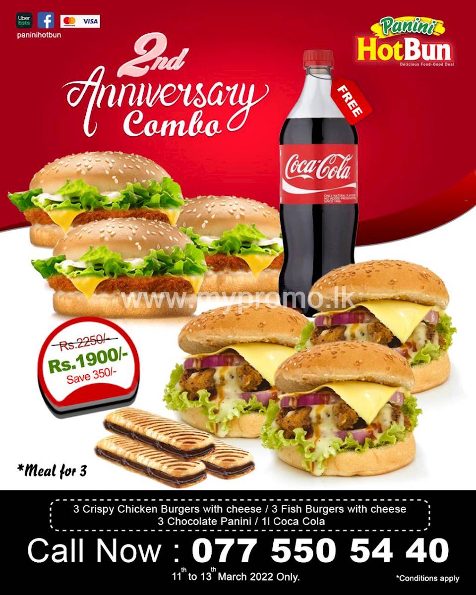 Anniversary Combo at Panini HotBun