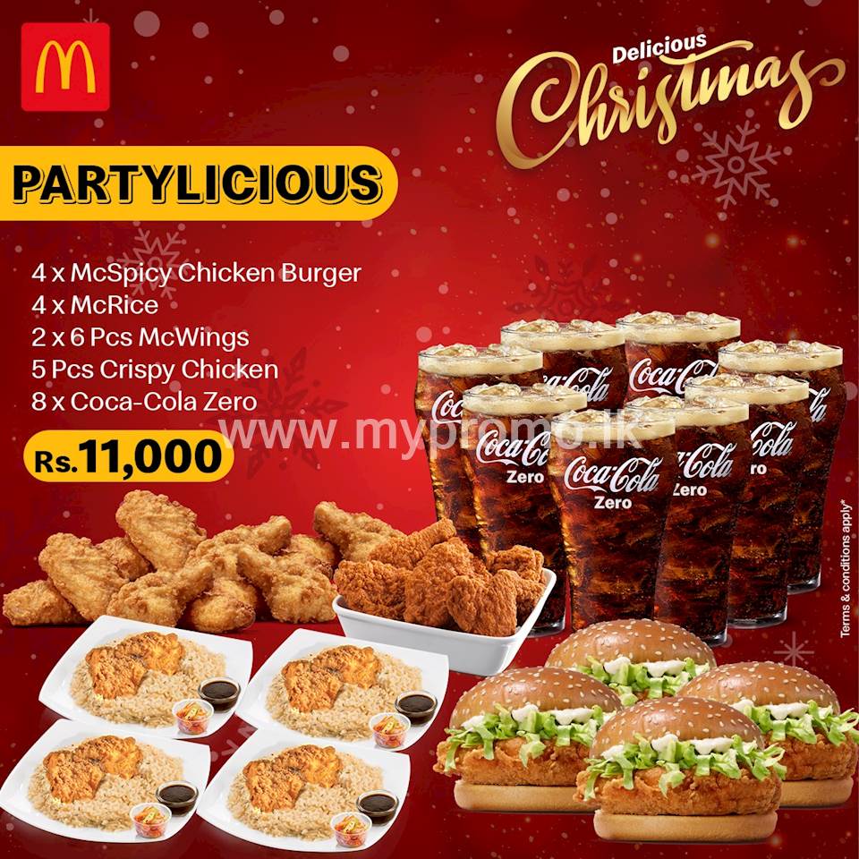 Partylicious Combo for Rs. 11,000 at McDonalds