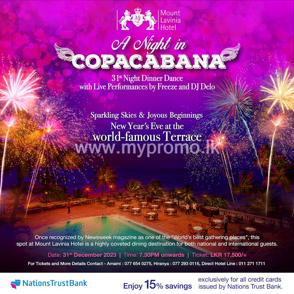 The 31st Night Dinner Dance of Mount Lavinia Hotel