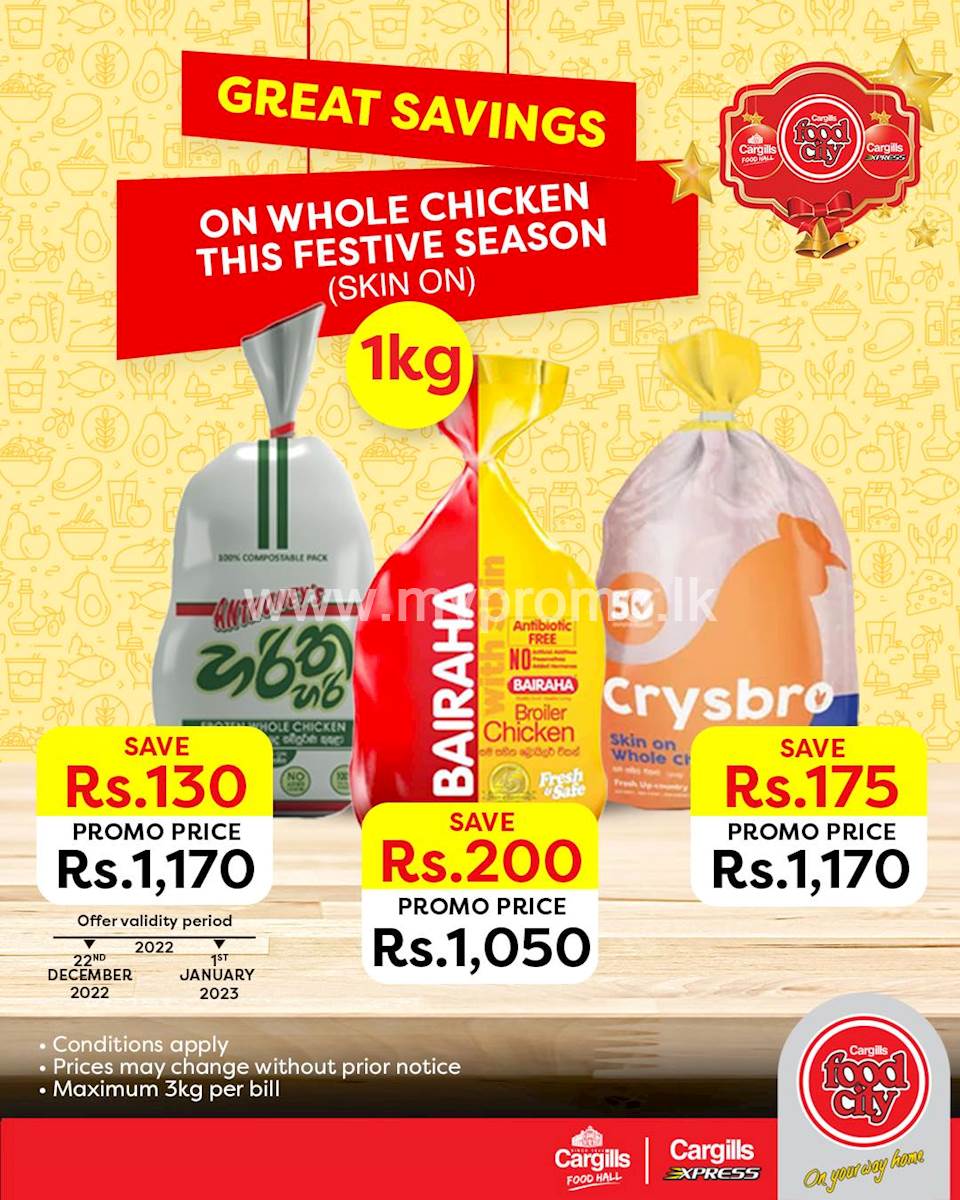 Get the great savings on Whole Chicken, in time for Christmas, at ...