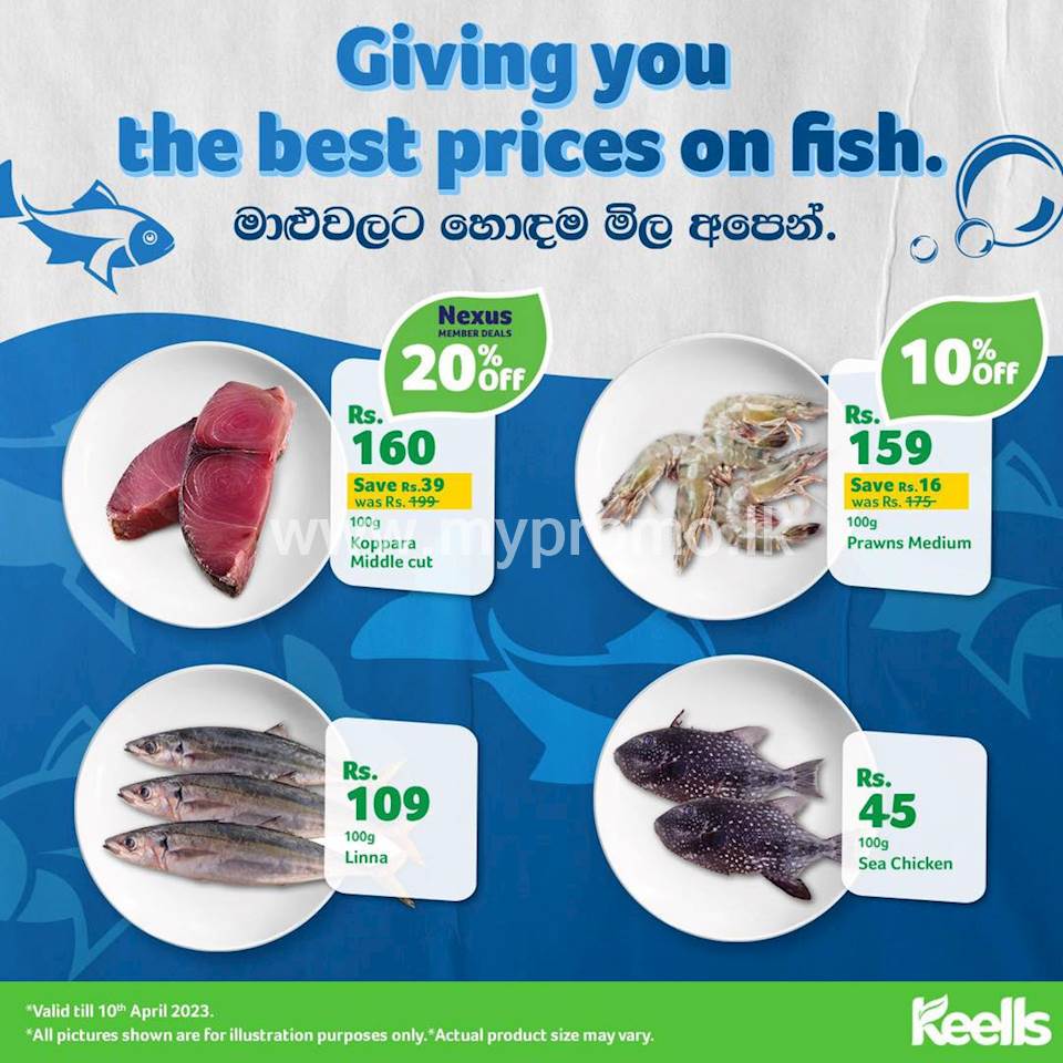 Shop for fresh fish at the best prices this weekend from Keells!