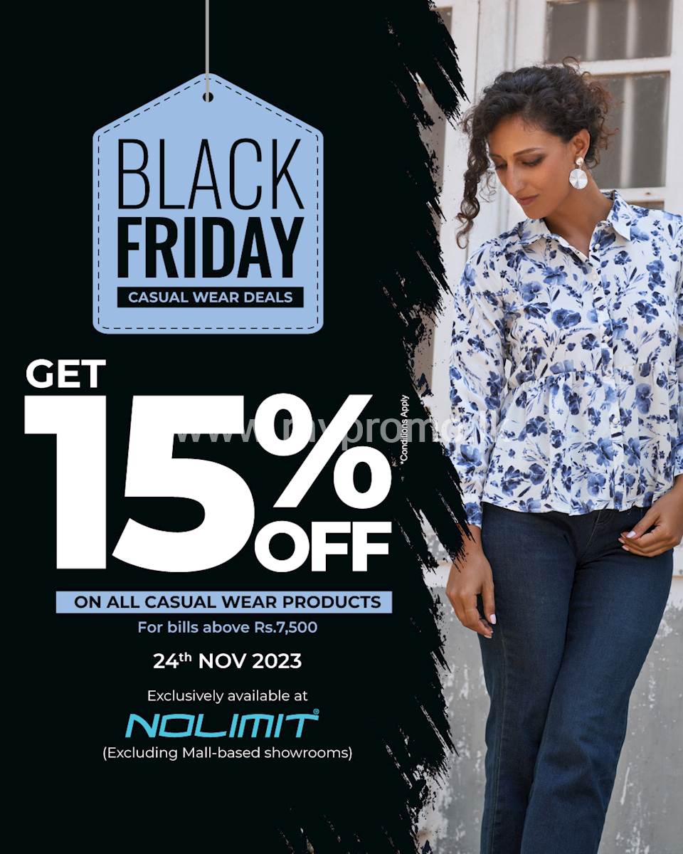 Get 15% OFF on All casual wear products at NOLIMIT