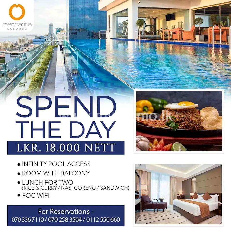 Enjoy your city daycation during the month of May at Mandarina Colombo