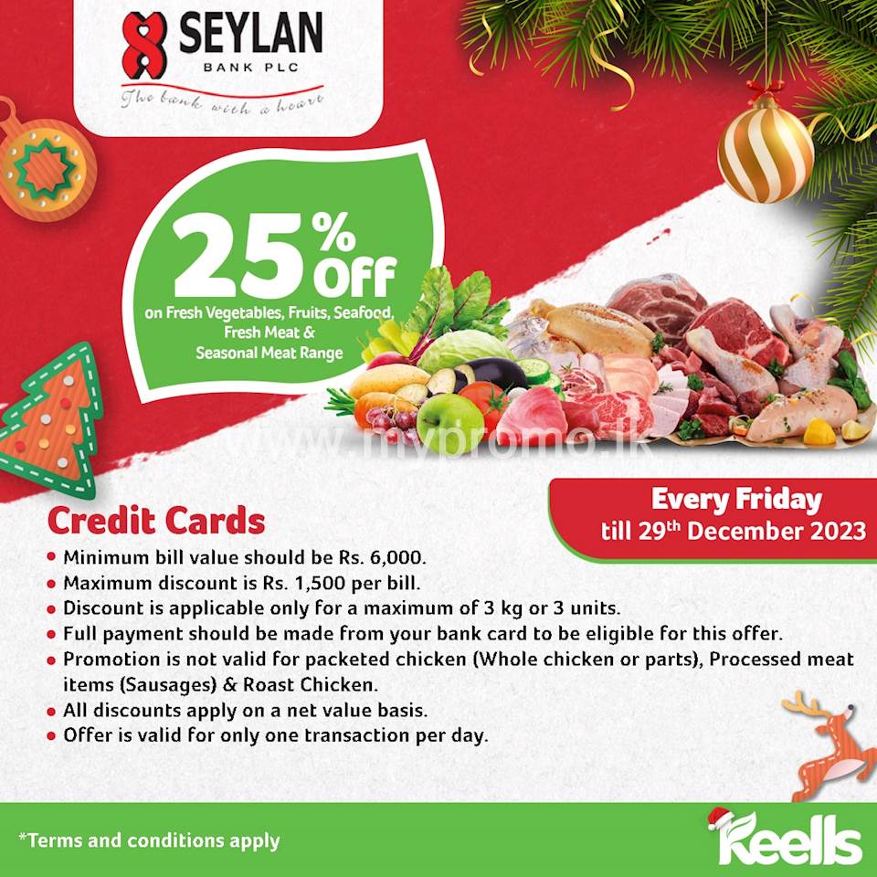 25% off on Fresh Vegetables, Fruits, Seafood, Fresh Meat & Seasonal ...