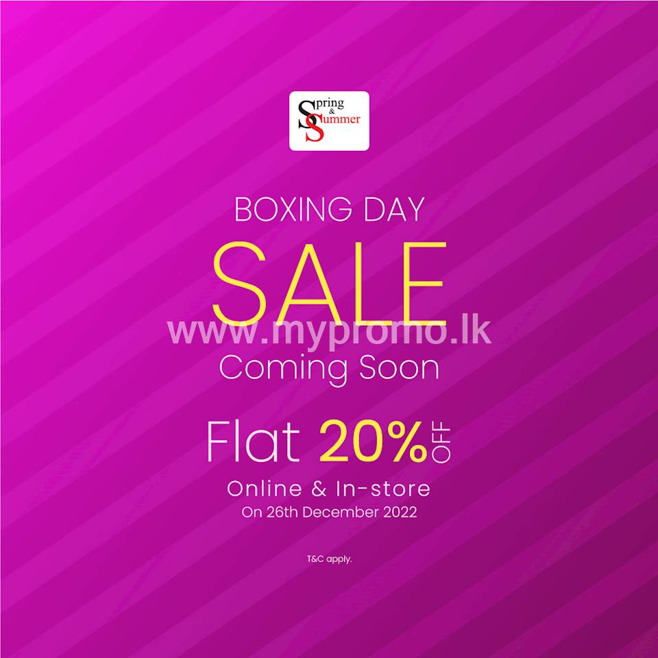 Boxing Day Sale at Spring & Summer