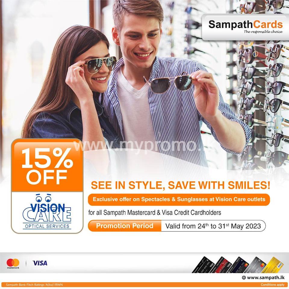 Enjoy 15% discount on Spectacles & Sunglasses at Vision Care for ...