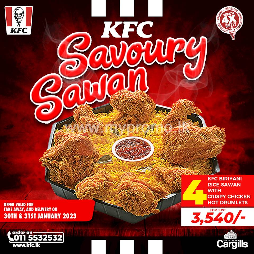 Enjoy your favorite Savoury Sawan for Rs. 3,540 at KFC