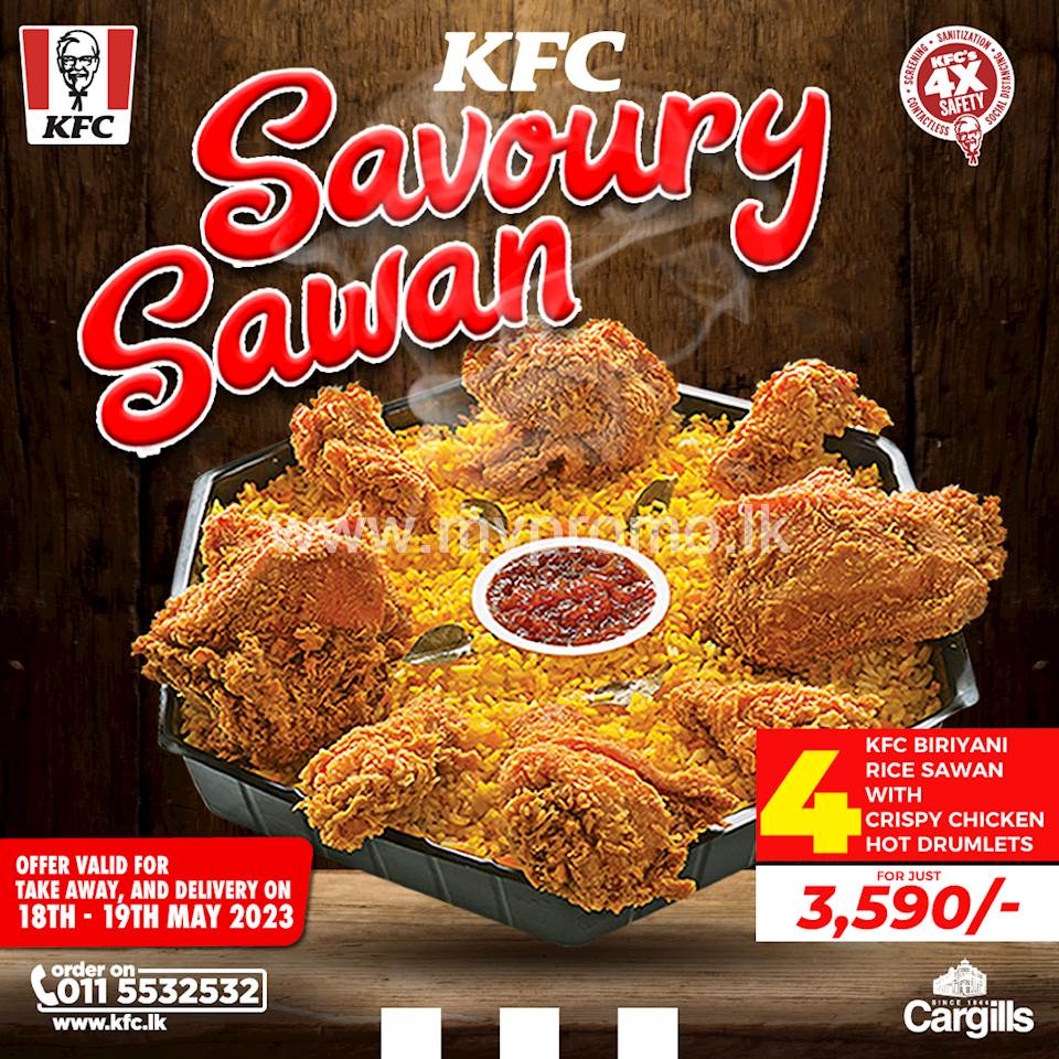 Savoury Sawan for Rs.3,590 at KFC