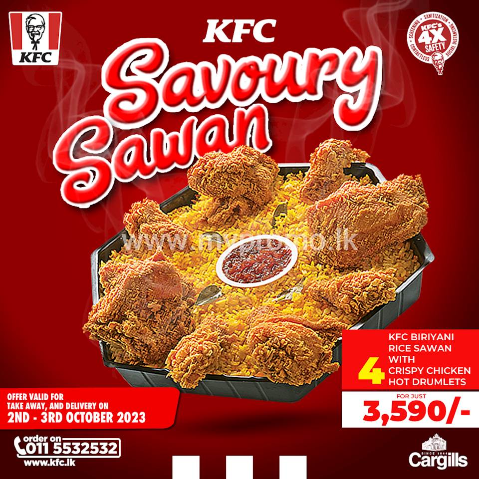 Savoury Sawan for Rs.3,590 at KFC | KFC Sri Lanka