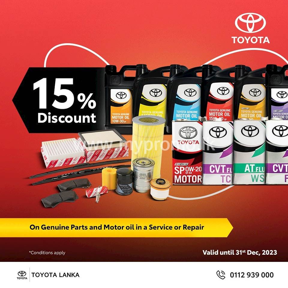 15% off discount on genuine parts and motor oil when you service or ...