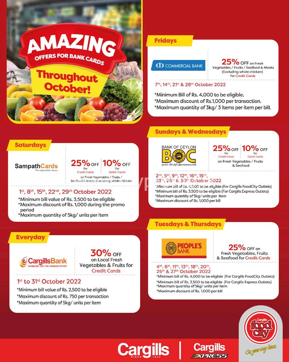 Enjoy an array of amazing bank card offers throughout the month of ...